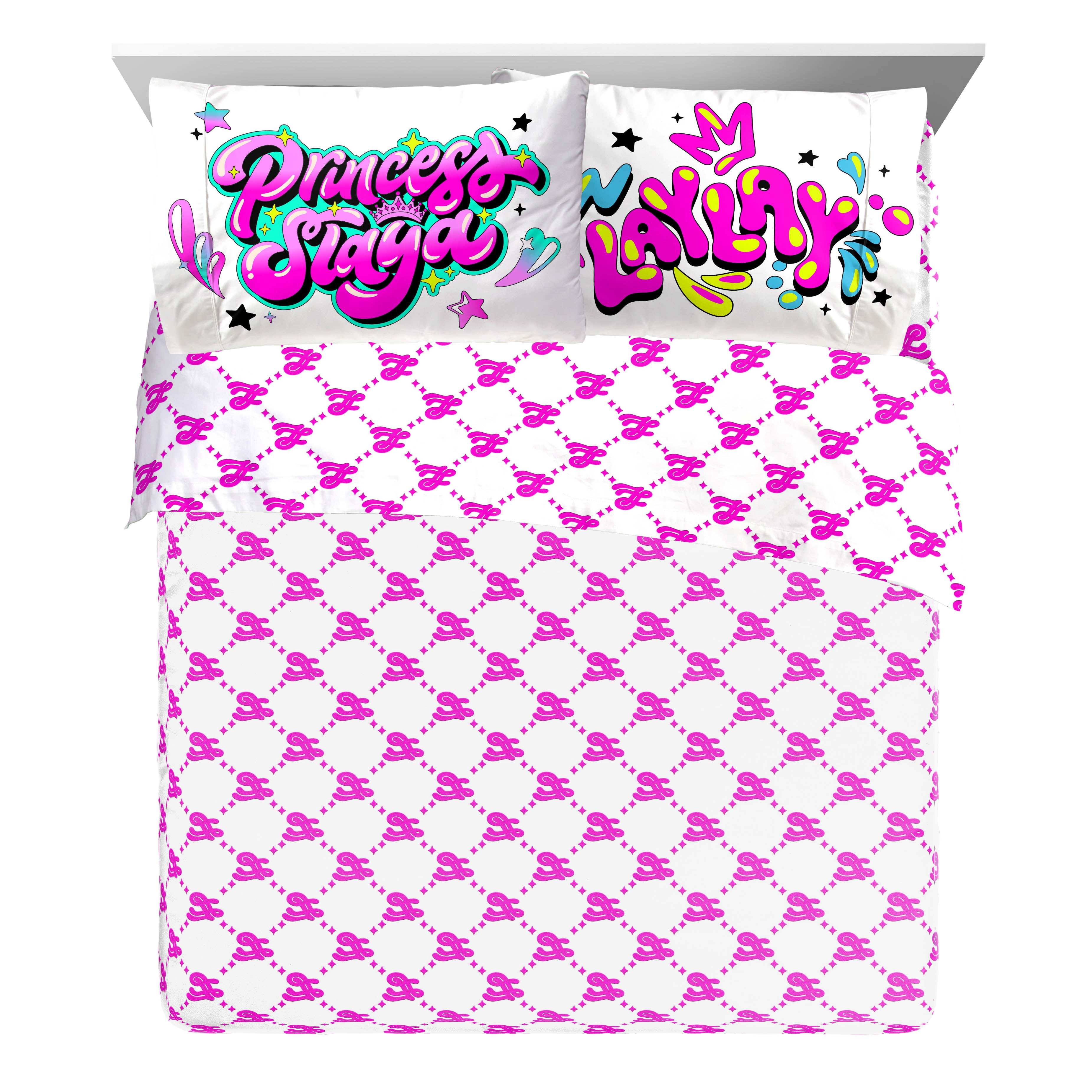 That Girl Lay Lay Phrases Queen Sheet Set, 100% Microfiber, Nickelodeon ...