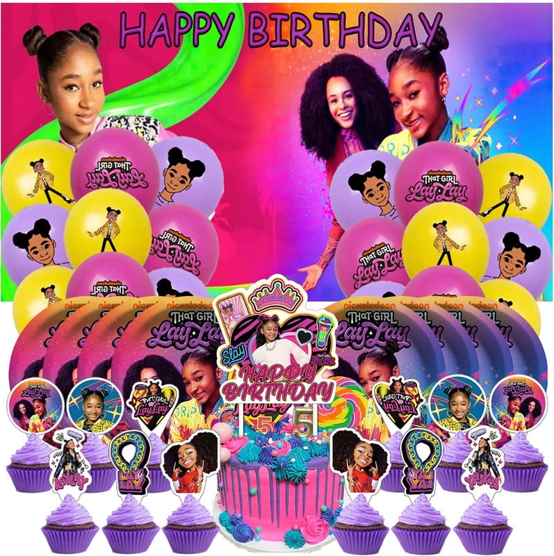 That Girl Lay Lay Plates Tableware Balloons Party Supplies Cake Topper ...