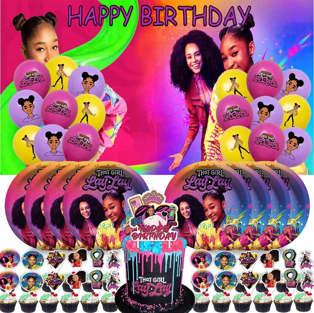 That Lay Lay Girl Party Supplies Birthday Decorations Plates Banner ...