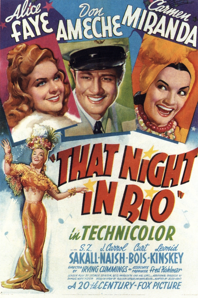 That Night In Rio Alice Faye Don Ameche Carmen Miranda 1941. Tm And ...