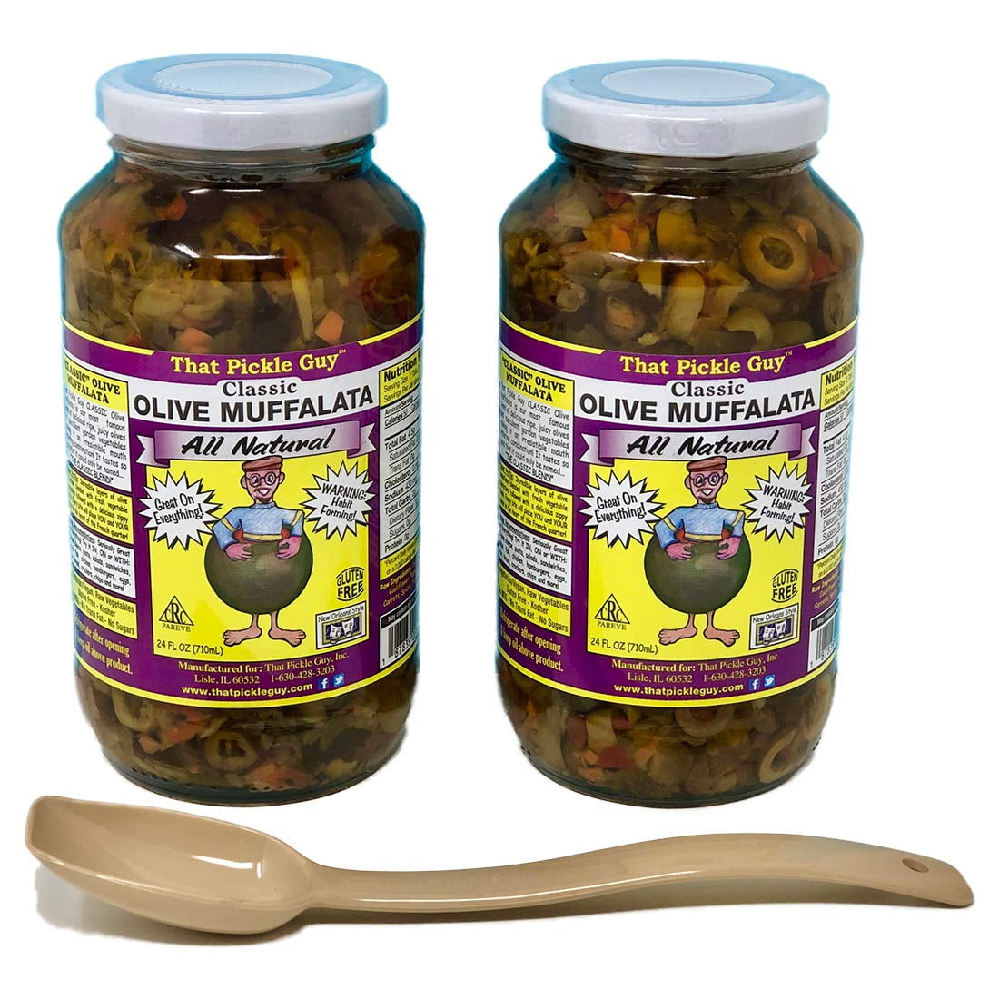 That Pickle Guy Classic Olive Muffalata (2 x 24 oz jars) bundle with a ...