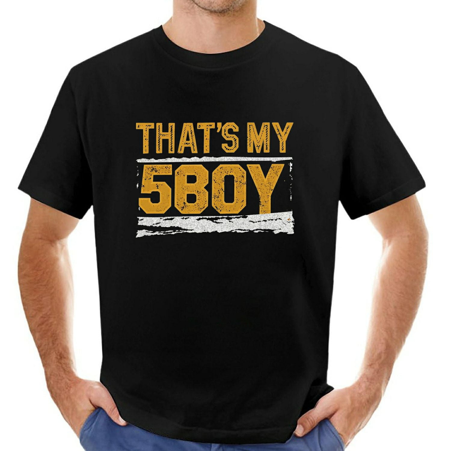 That'S My #5 Football Number 5 Jersey Football Mom Dad Funny Mens T ...