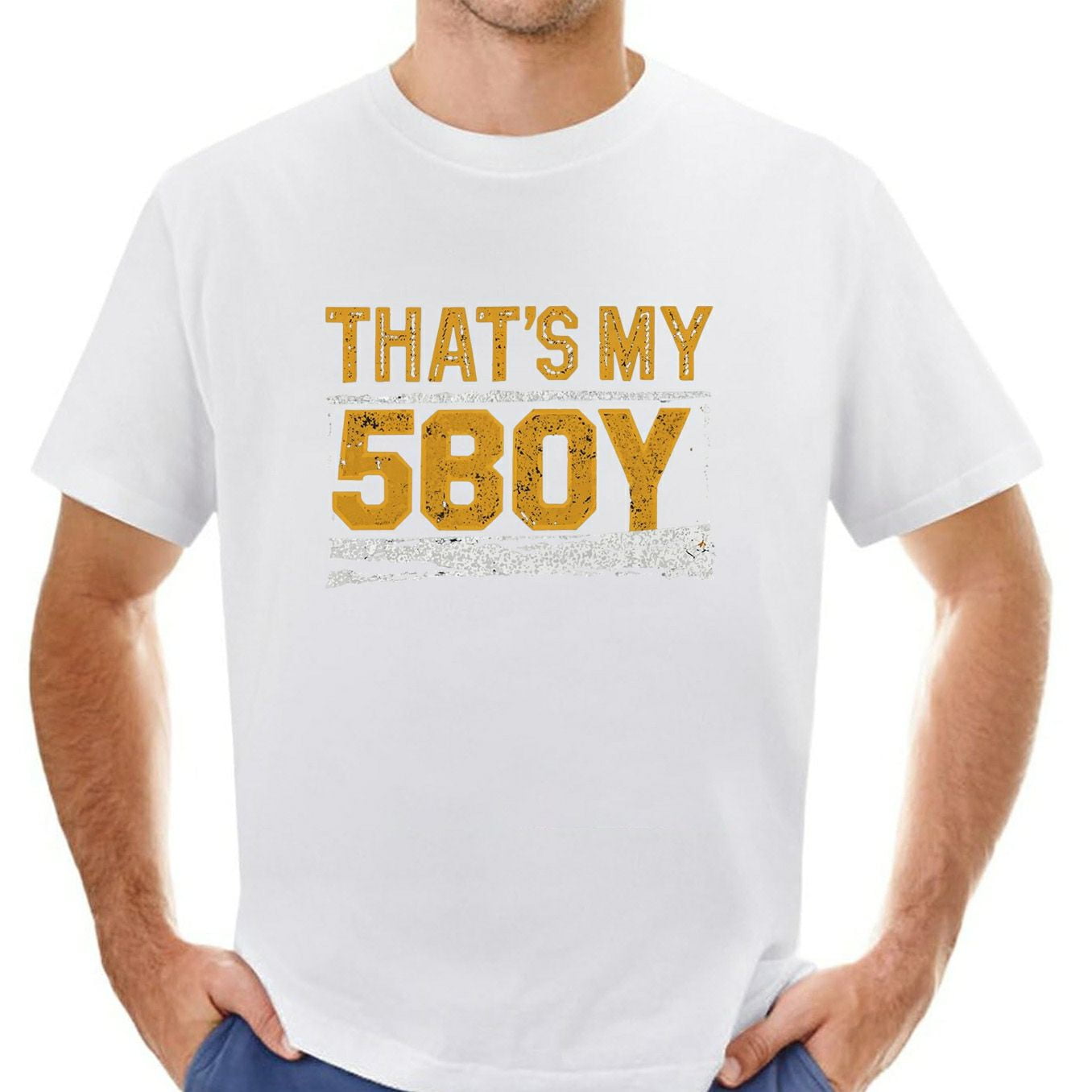 That'S My #5 Football Number 5 Jersey Football Mom Dad Funny Mens T ...