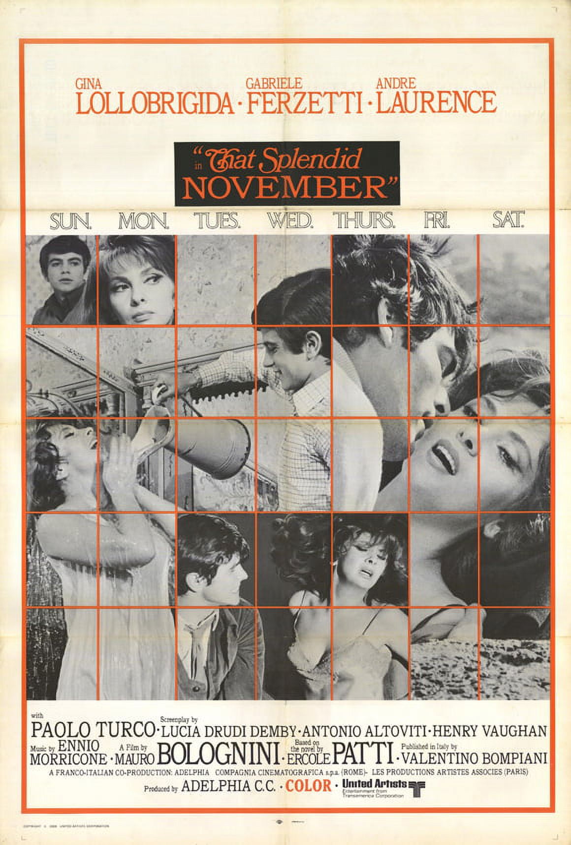 That Splendid November - movie POSTER (Style A) (27" x 40") (1969 ...