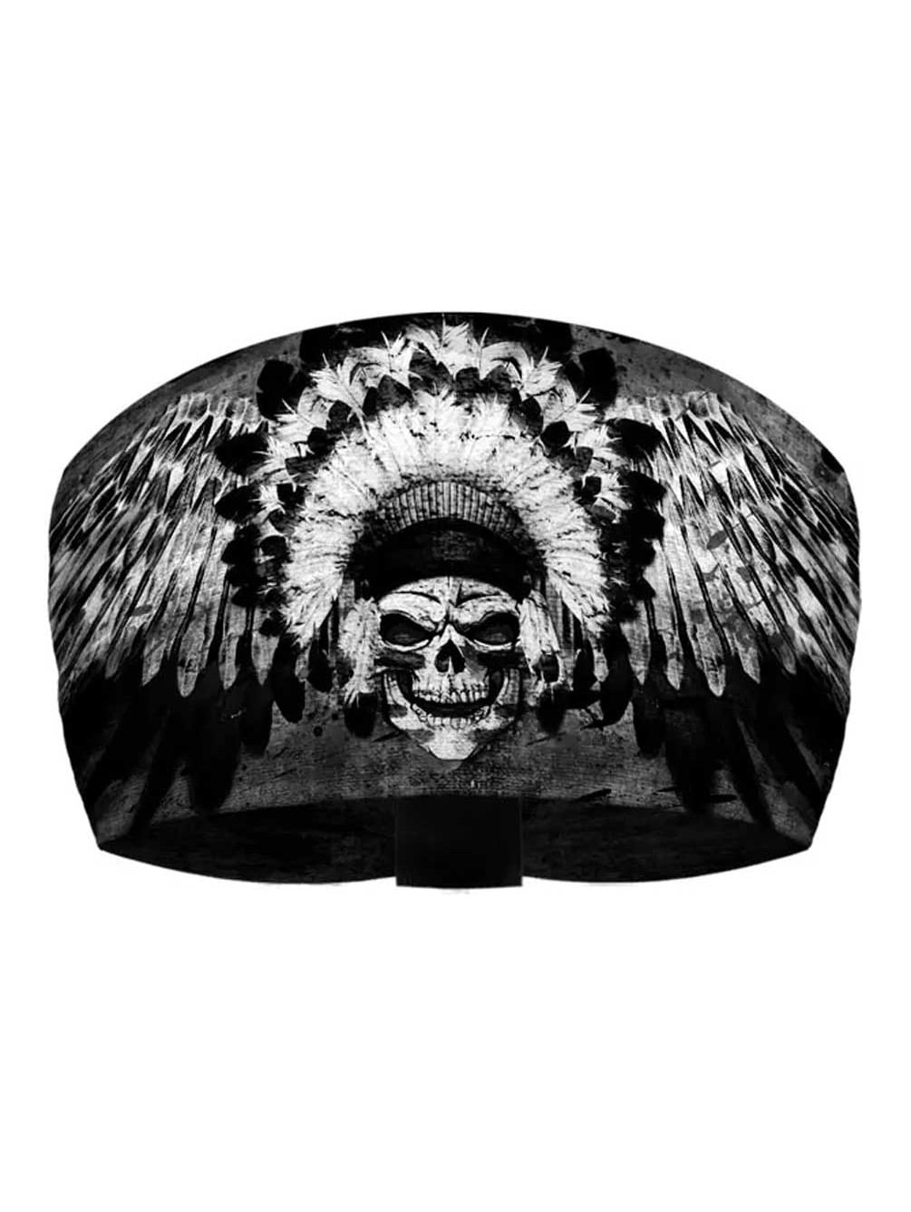 That's A Wrap Men's Winged Chief Skull Performance Knotty Band Headwrap ...