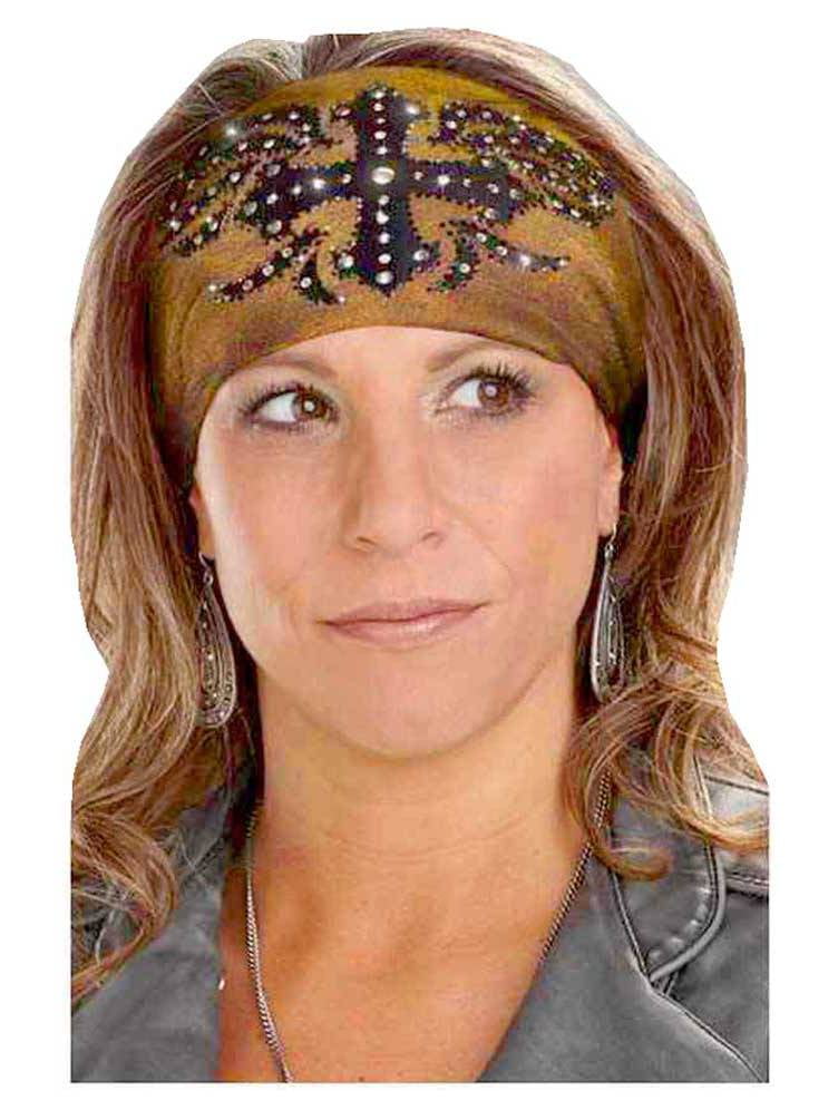 That's A Wrap Women's Knotty Band, Midnight Embellished Cowboy, Brown ...