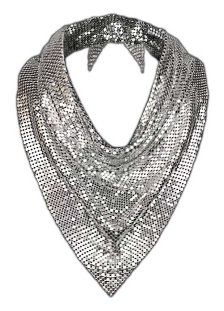That's A Wrap Women's New Age Metallic Chainmail Metal Mesh Scarf ...