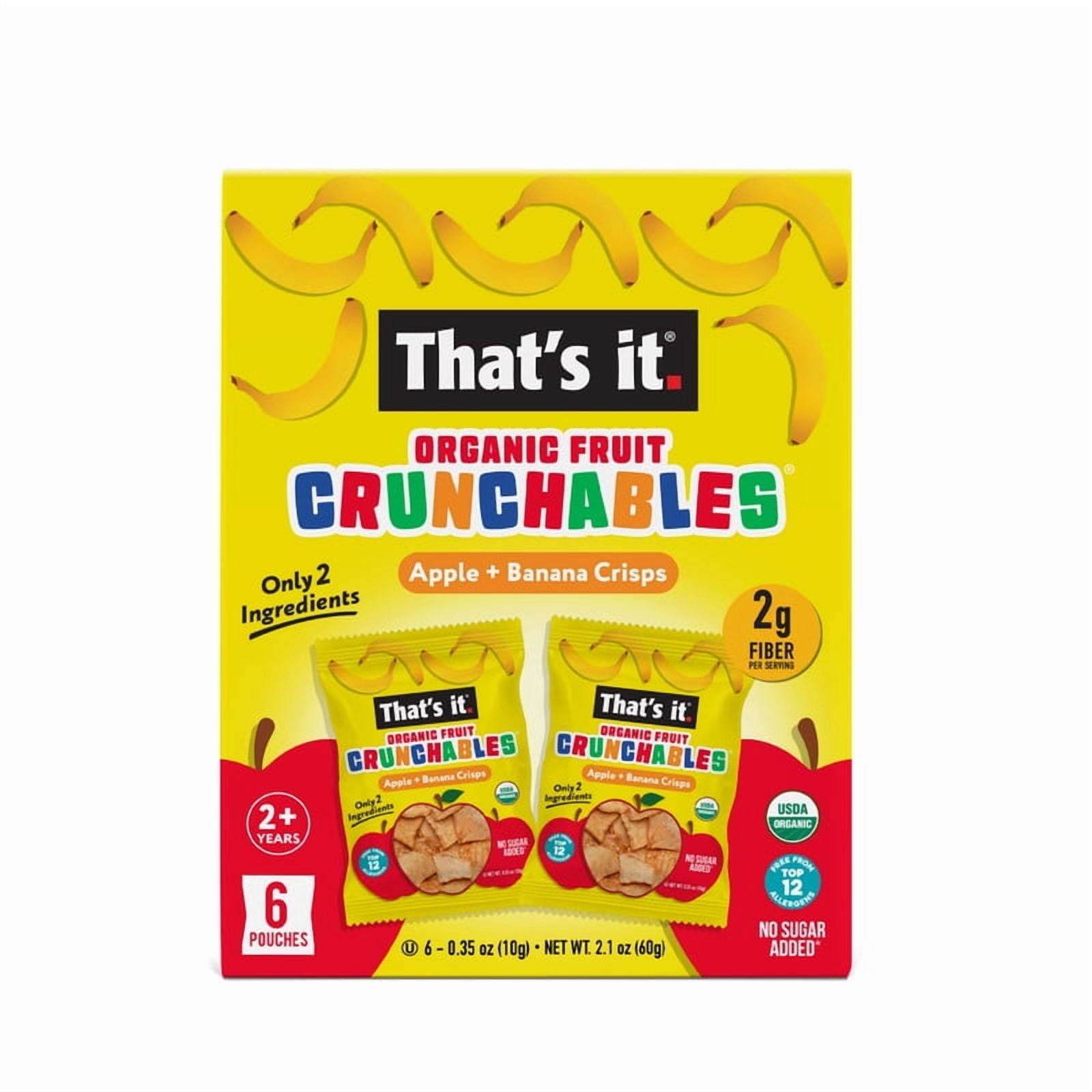 That's it. Organic Apple + Banana Crunchables - Gluten Free, 6 Count ...