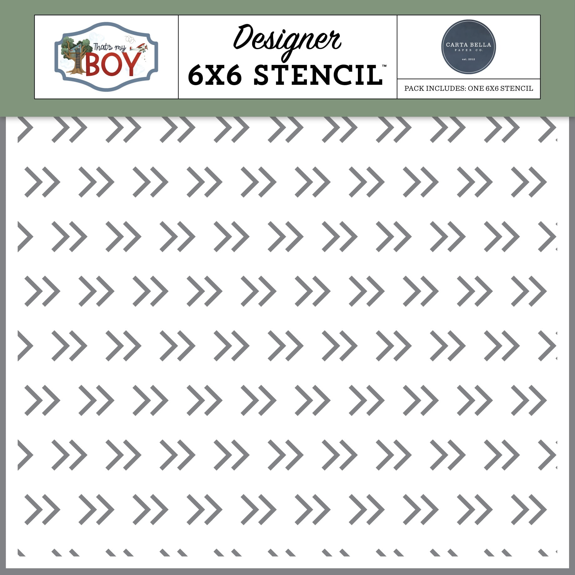 That's My Boy Stencil 6"X6"-Awesome Kid Arrows - Walmart.com