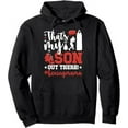 That's My Son Boxing Mama Boxing Mom Boxing Mother Pullover Hoodie ...