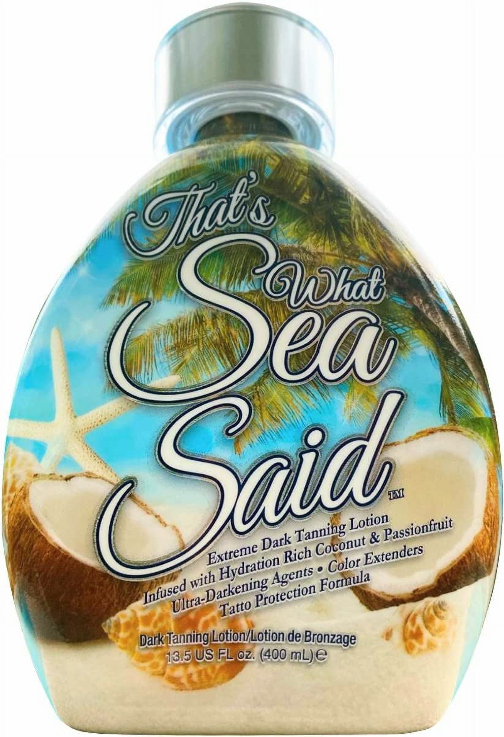 Thatâ€™s What Sea Said Tanning Lotion Accelerator - For Indoor Tanning ...