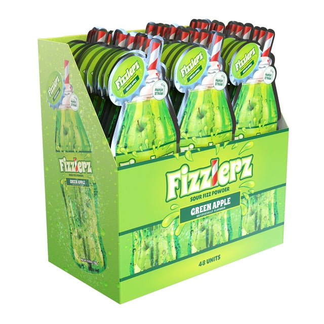 That's Sweet Fizzlerz, Sour Fizz Powder, Green Apple Flavor, 0.35 Ounce ...