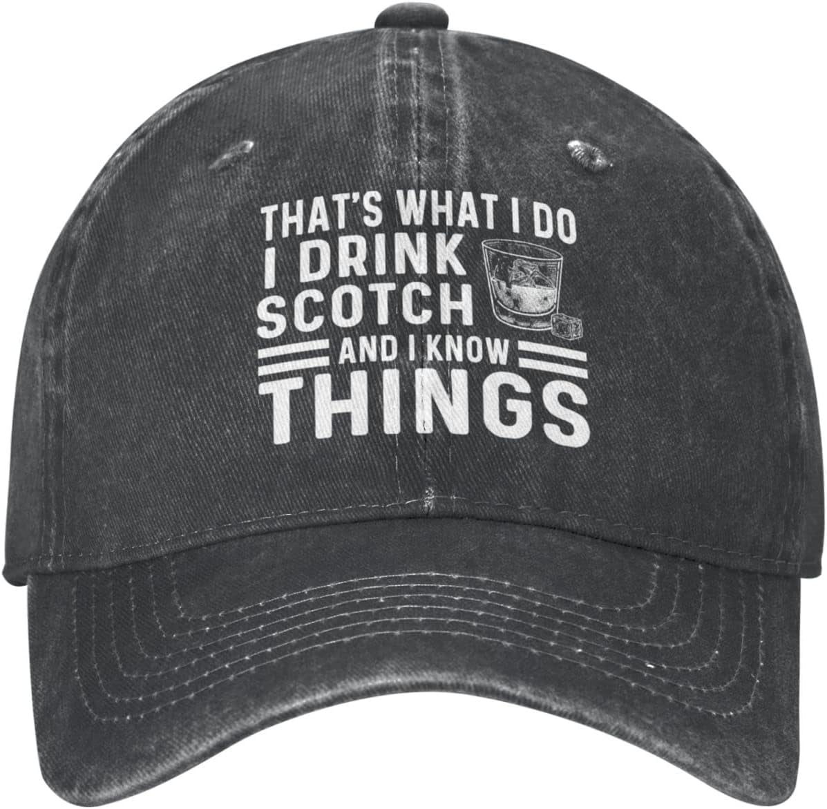 That's What I Do I Drink Scotch and I Know Things Hat for Men Dad Hats with Design Cap - Walmart.com