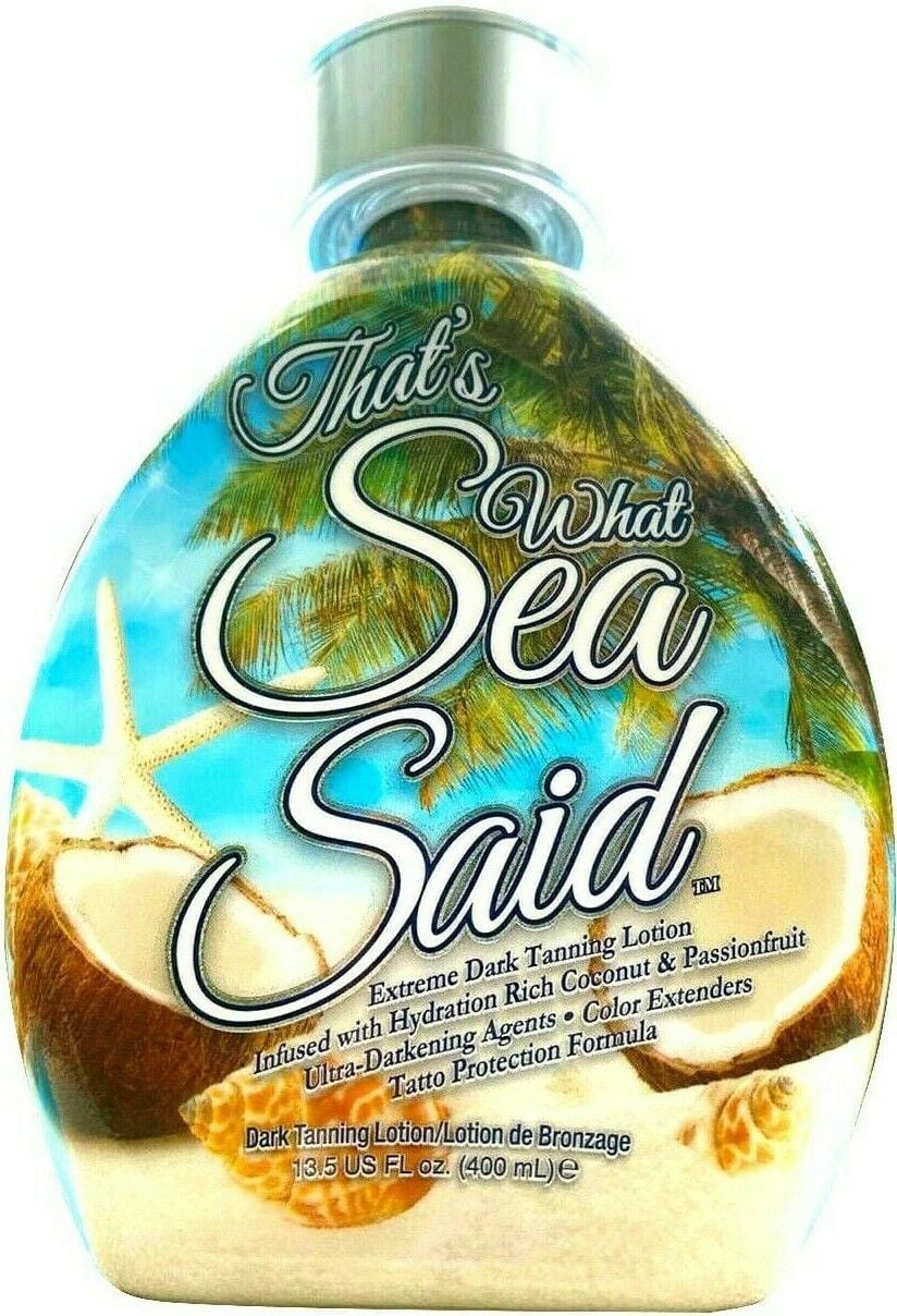 That's What Sea Said Coconut Tanning Bed Lotion Accelerator for Indoor ...