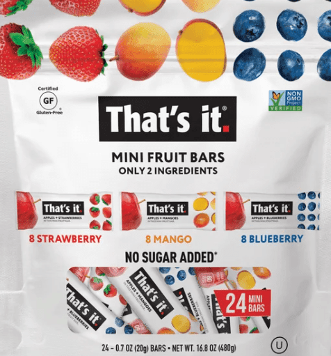 That's it Mini Fruit Bars, 24-count - Walmart.com