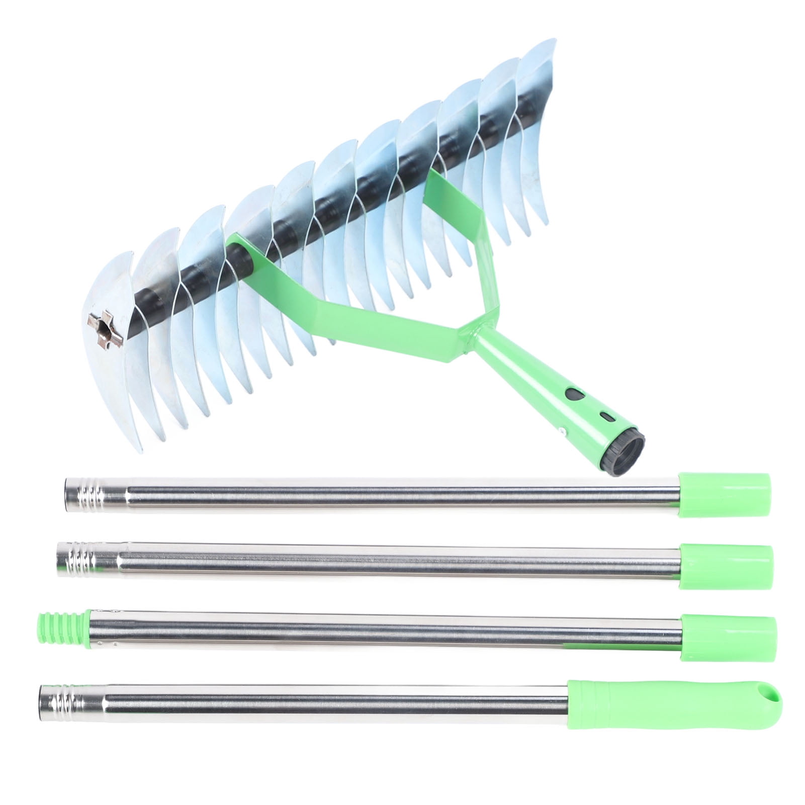 Thatch Rake 1.7m Alloy Steel Lawn Thatching Rake Garden Tool for Dead ...