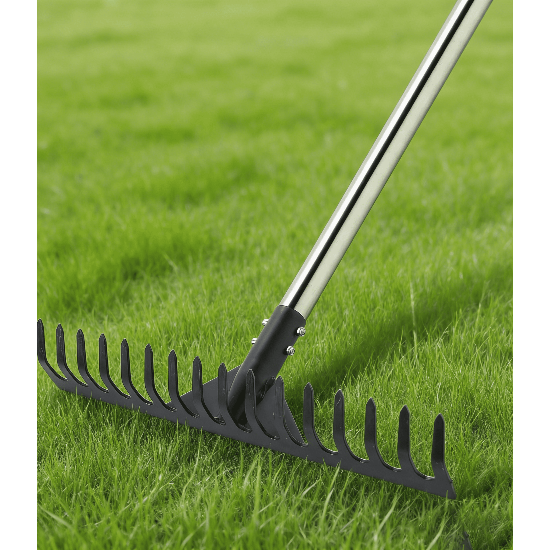 Thatch Rake Steel Lawn Thatching Rake Heavy Duty Grass Grooming Tool ...