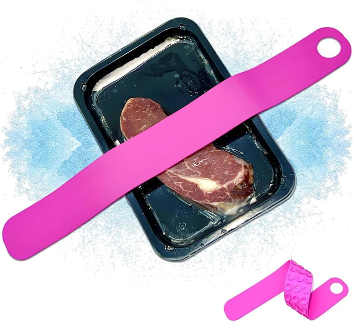 Thaw Belt for Frozen Meat, Silicone Thaw Belt Suction Cup Thaw Claw ...