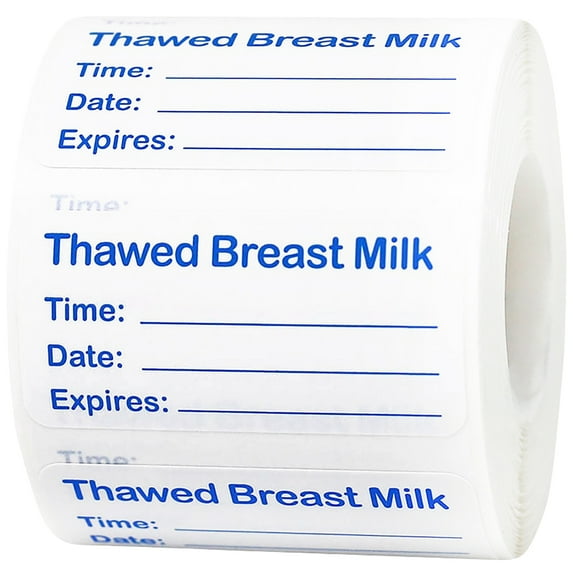 Thawed Breast Milk: Time, Date, Expires Removable Labels | 1 x 2 inch ...