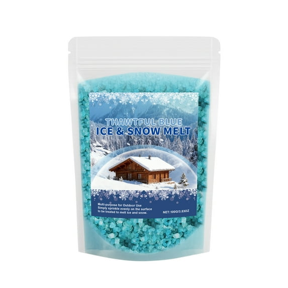 Thawtful Blue Ice and Snow Melt for Outdoor Use Fast Acting Formula for ...