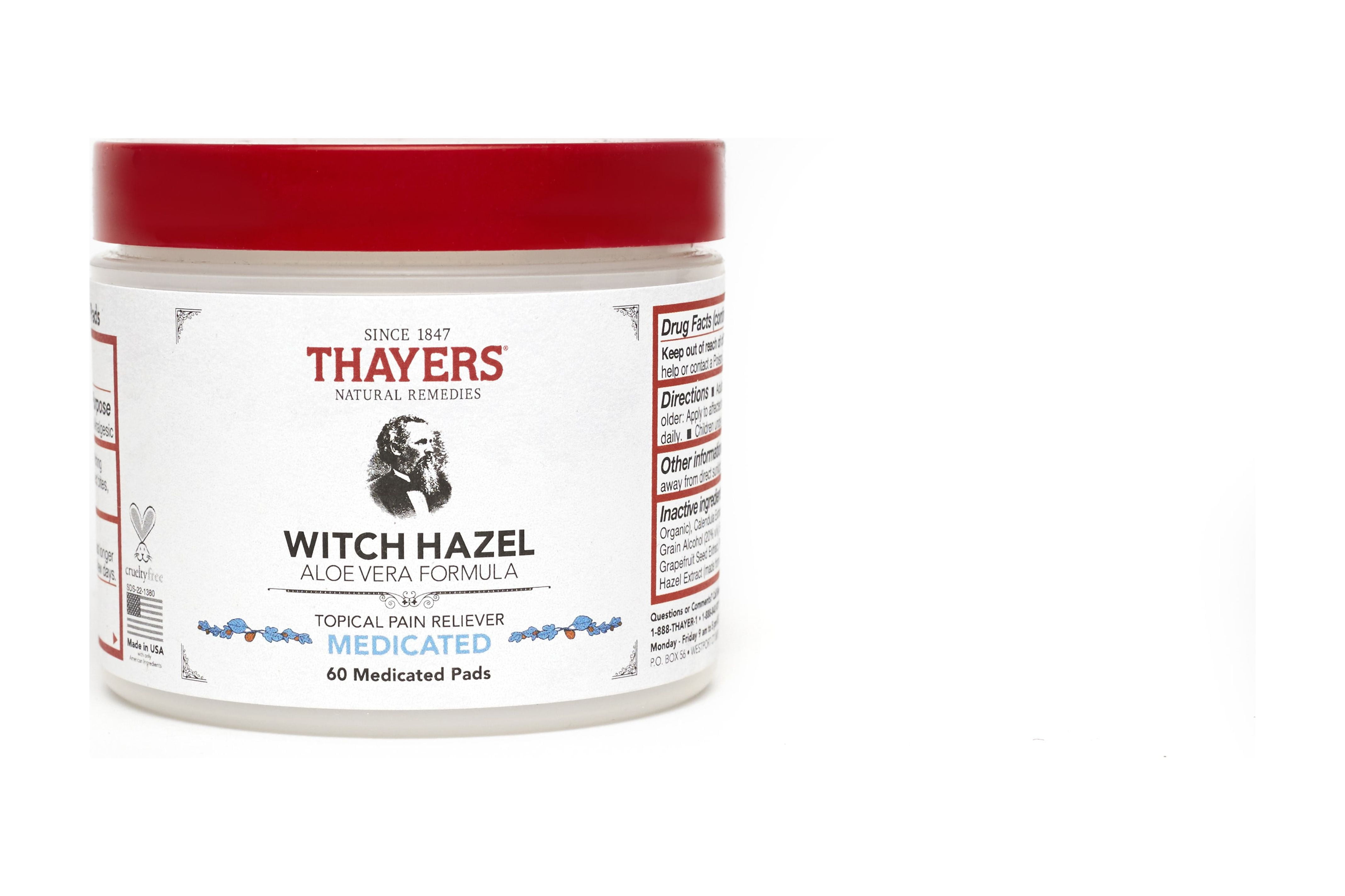 Thayer's Natural Remedies Superhazel Topical Pain Reliever Pads - 1 ...