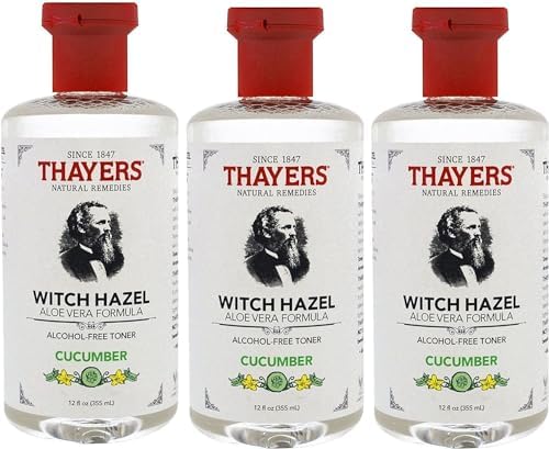Thayers Alcohol Free Witch Hazel with Aloe Vera, Cucumber 12 oz (Pack ...