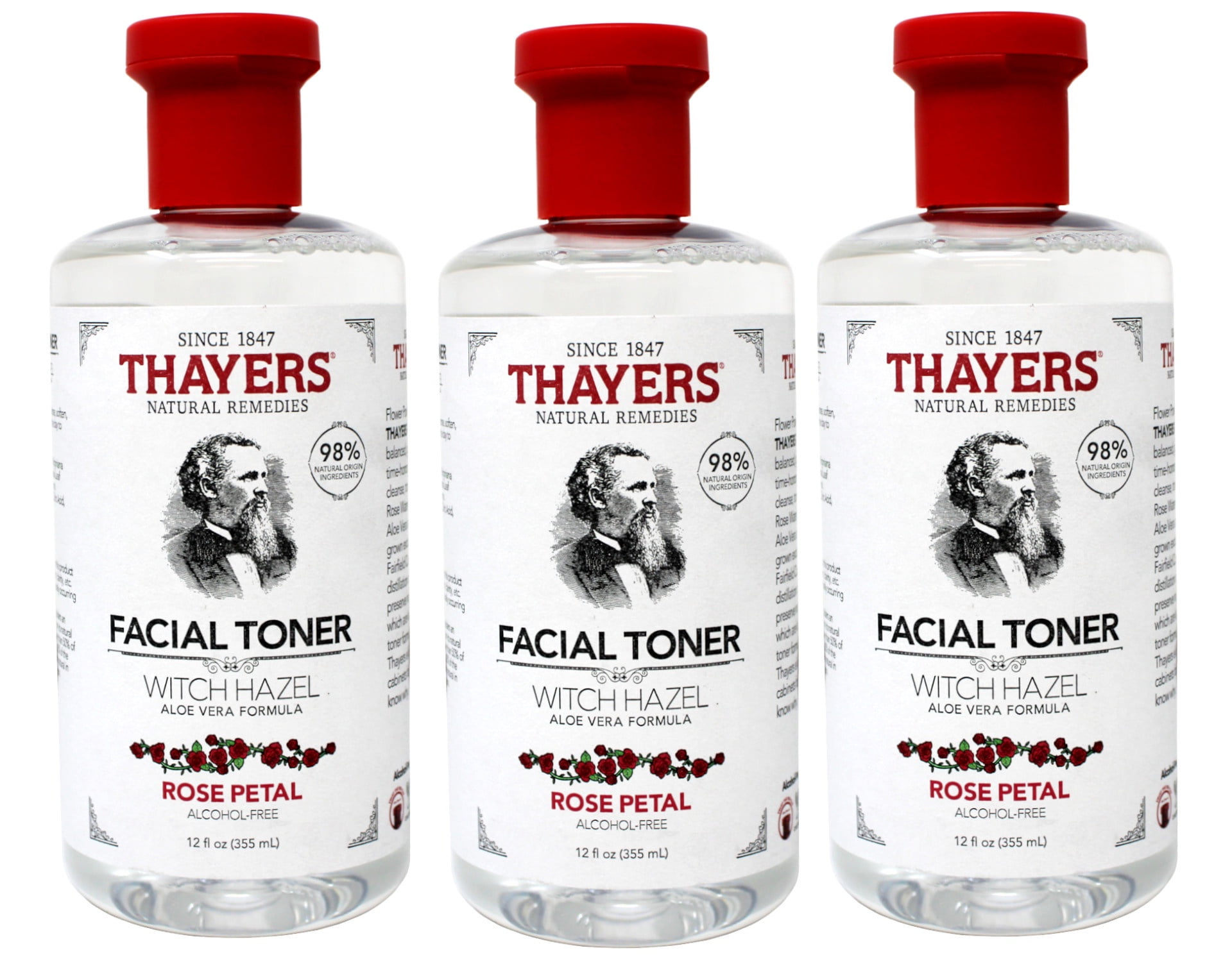 Thayers, Facial Toner, Witch Hazel, Alcohol-Free, Rose Petal, 12 fl oz ...