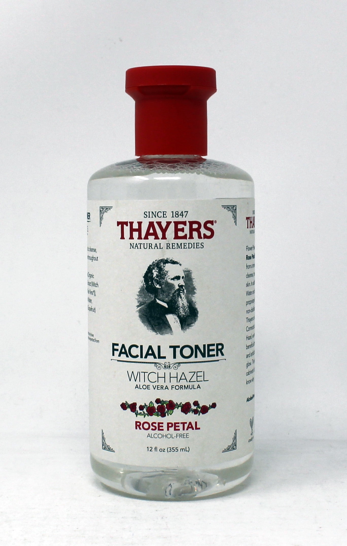 Thayers Facial Toner Witch Hazel Rose Petal Alcohol-Free 12 Ounce ...