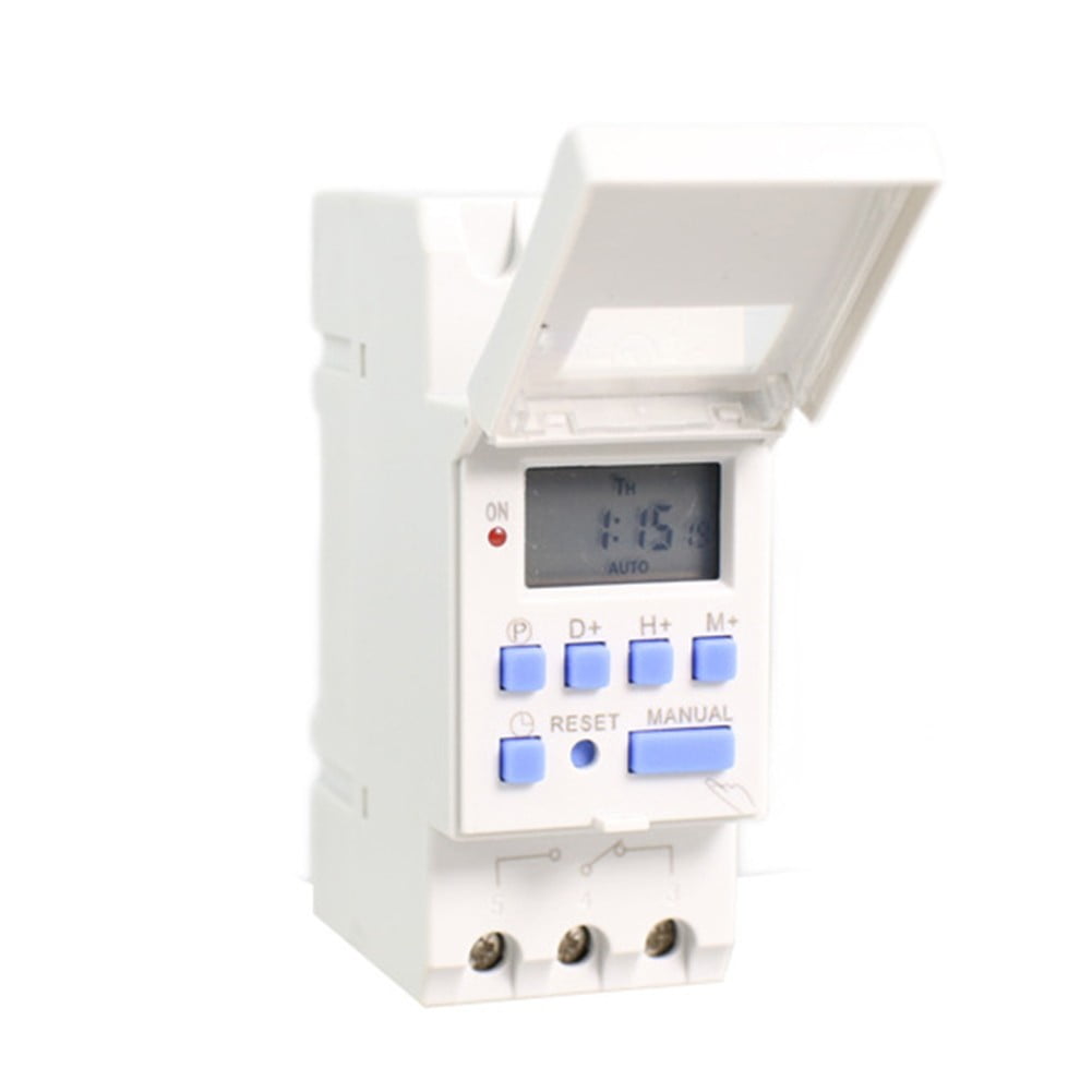 Thc15A Digital Lcd Power Weekly Programmable Timer Relay Switch Ac 220 ...
