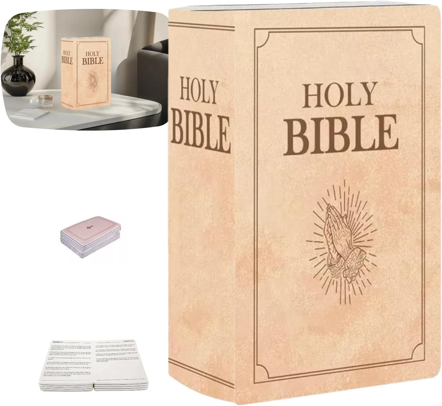 Thcbme Cozy Faith Bible Verse Pillow, Bible Pillow Book Plush That ...