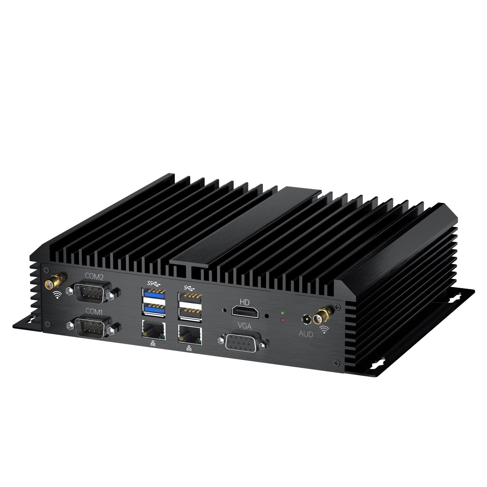 Thdeukoty Fanless Mini PC, Industrial Pc Windows 11 Pro, HTPC i7-1185G7 ...