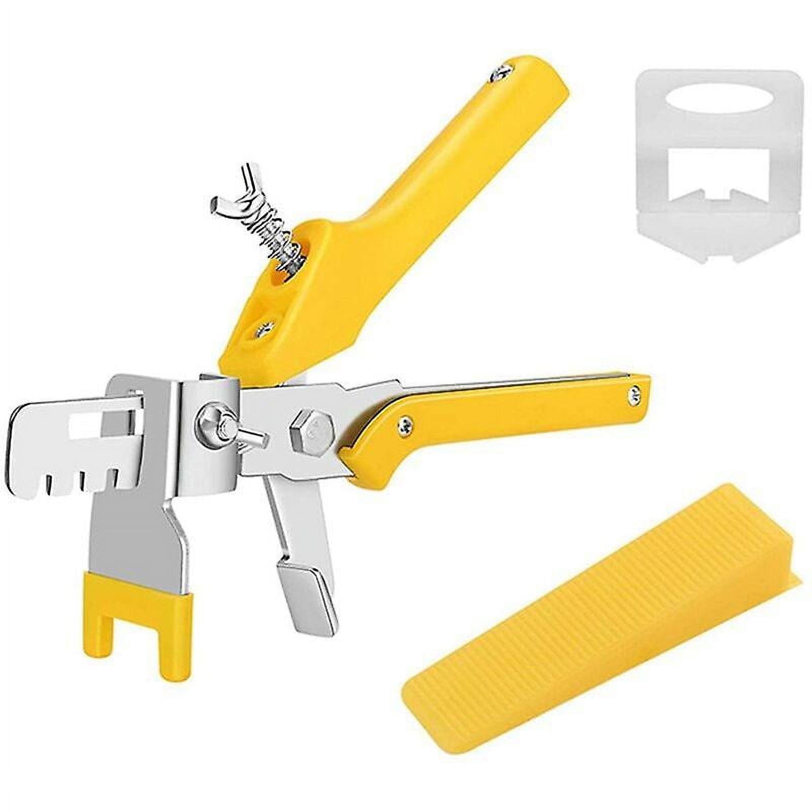 The 1/8" Tile Leveling System Kit includes 400 tile spacer clips, 200 ...