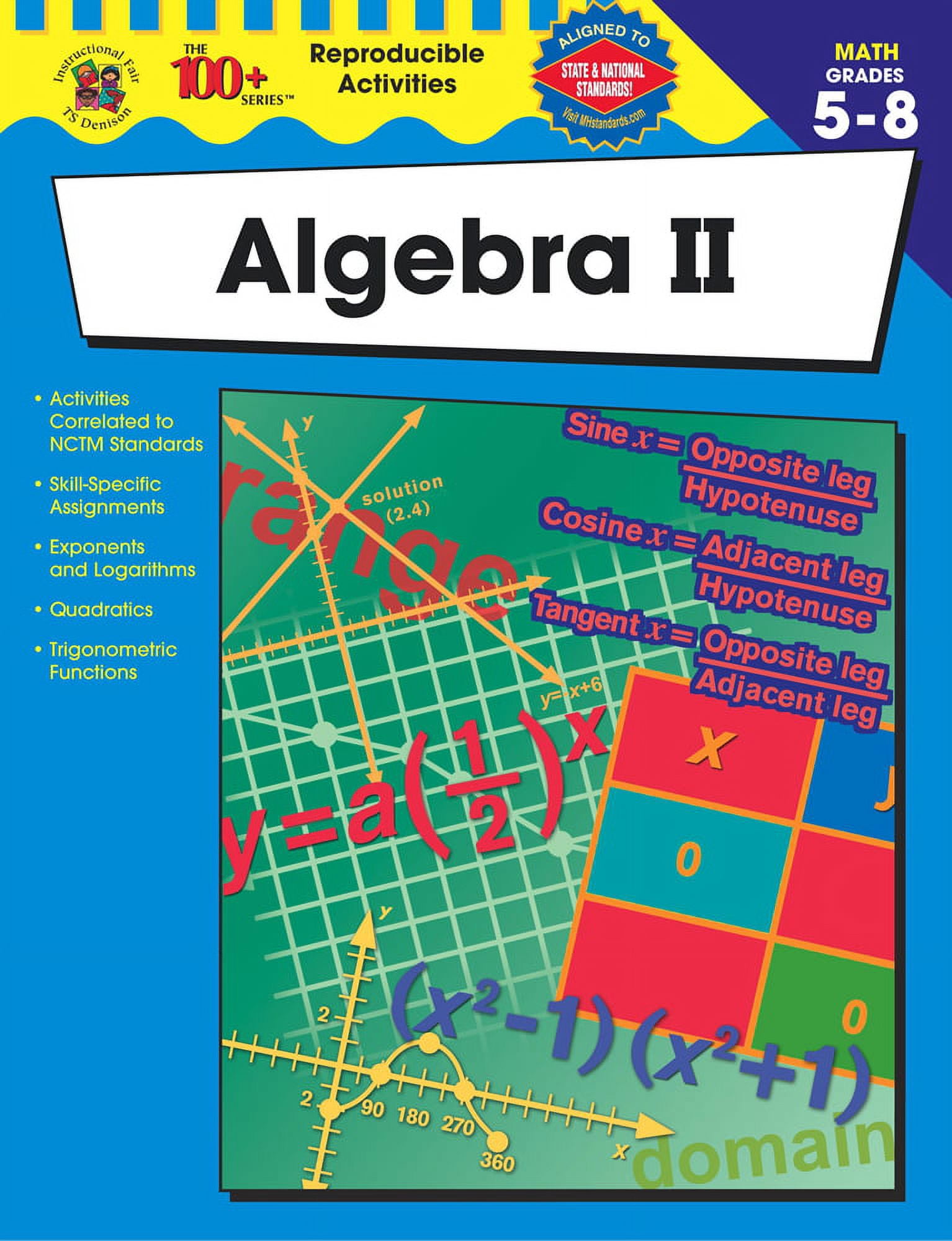 The 100+ Series™: Algebra II, Grades 5 - 8 (Paperback) - Walmart.com