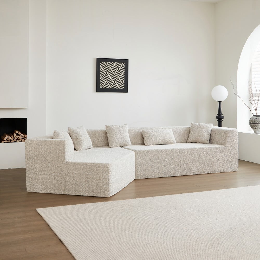 The 127.5'' Geometric Modular Sofa for Stress-Free Living & Space ...