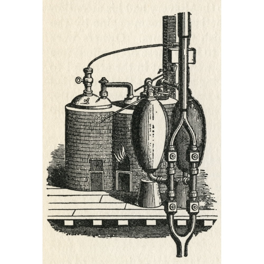 The 1698 Steam Engine Invented By Thomas Savery. From The Romance Of ...
