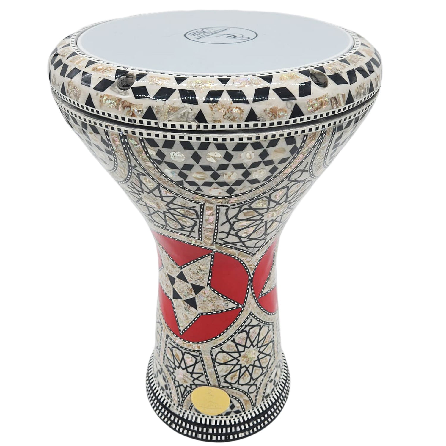 The 17'' Red Kulou Gawharet El Fan Darbuka Doumbek - Walmart.com