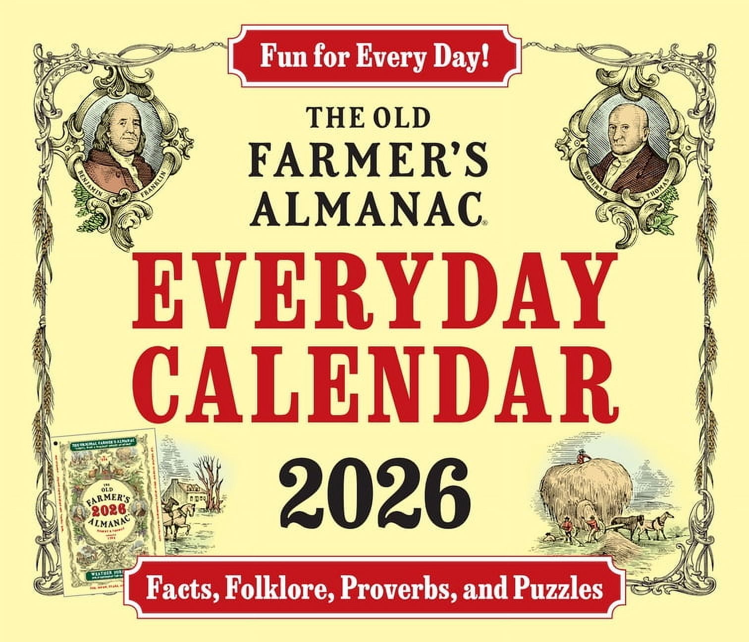 Old Farmer's Almanac 2026 Everyday Box Calendar, Paperback - Walmart.com