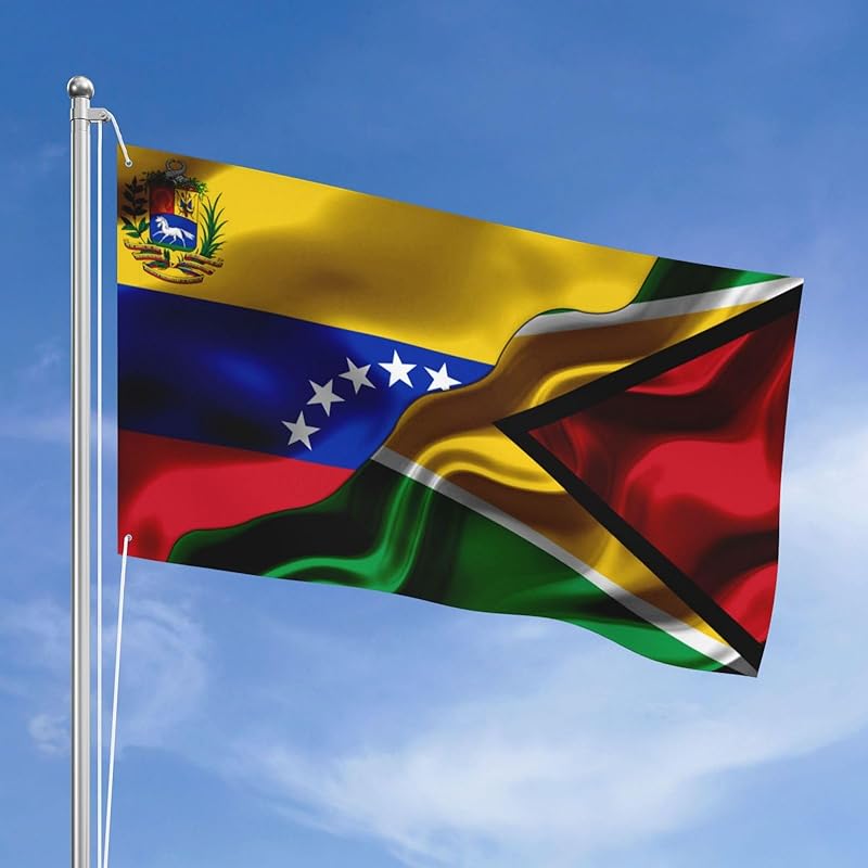 The 3x5-foot double-sided printed 3x5-foot banner outside the flags of ...