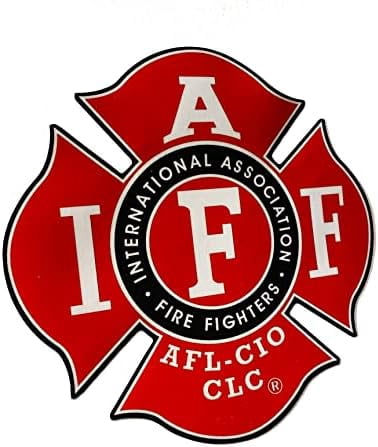 The 4" IAFF Union True Red Vinyl Firefighter Us Made Window Decal ...