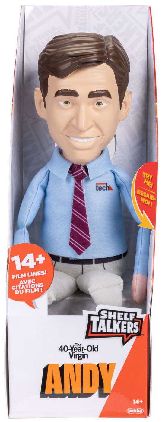 The 40-Year Old Virgin Shelf Talkers Andy Stitzer Pull String Plush ...