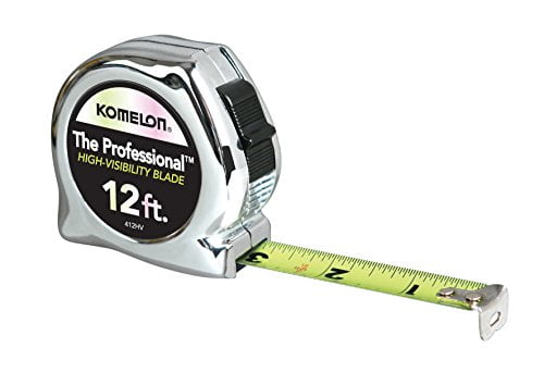 The 412HV is a high-visibility professional tape measure, measuring 12 ...