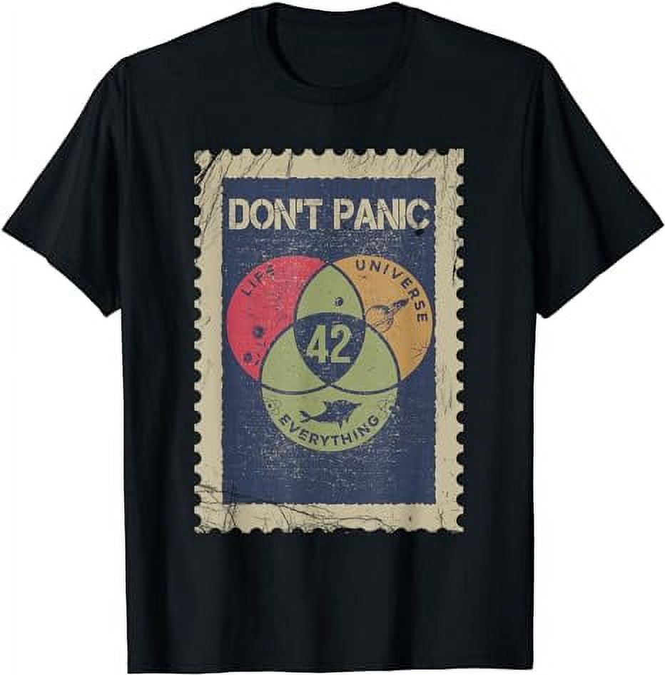 The 42 Answer to Life The Universe and Everything postage T-Shirt ...