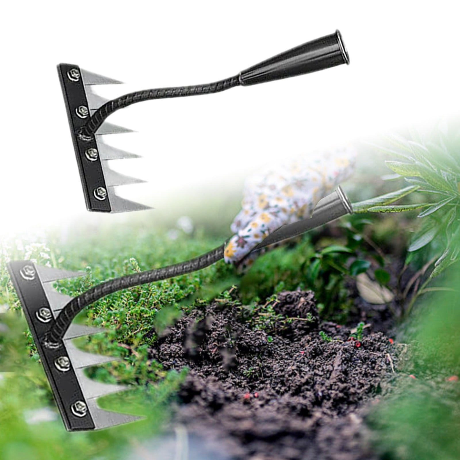 The 5/6/7/8 Tooth Steel Garden Mower Rake Is An Rake Suitable For ...