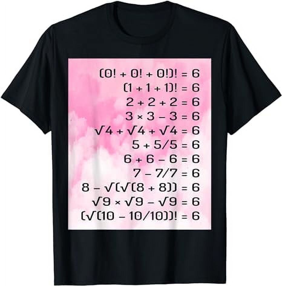 The 6 Riddle Math T-Shirt - Walmart.com