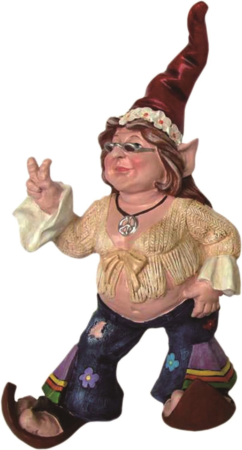 The 60's Janice Chick Flower Child Hippie Gnome Home & Garden Gnome ...