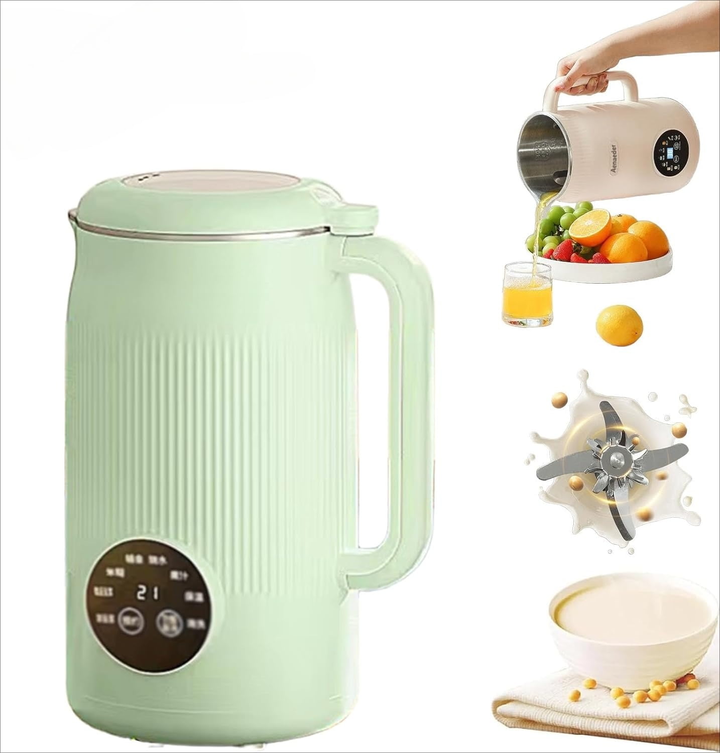 The 8-In-1 Multifunction Nut Milk & Juice Maker, Automatic Plant-Based ...