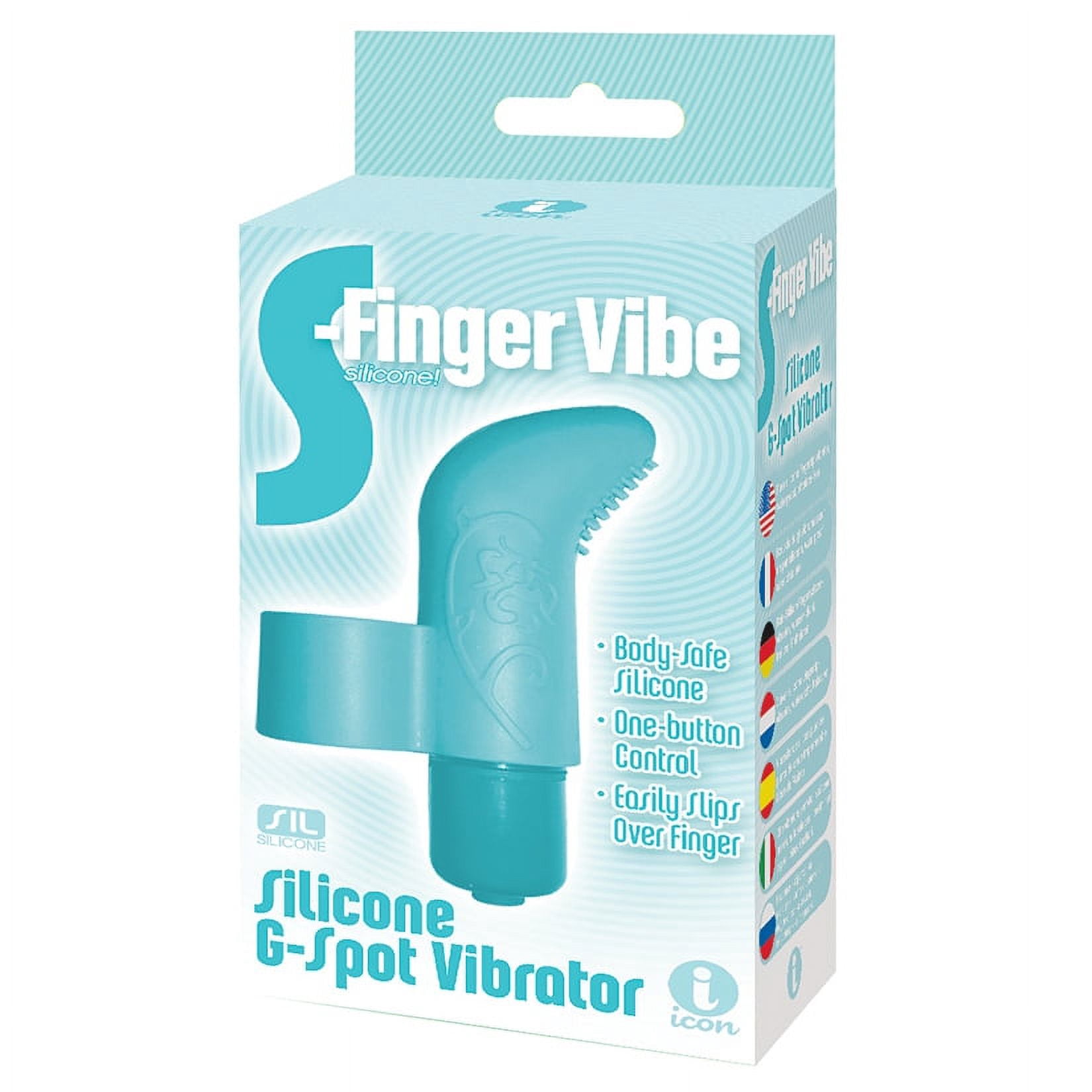 The 9's Silicone Finger Vibrator, Blue - Walmart.com