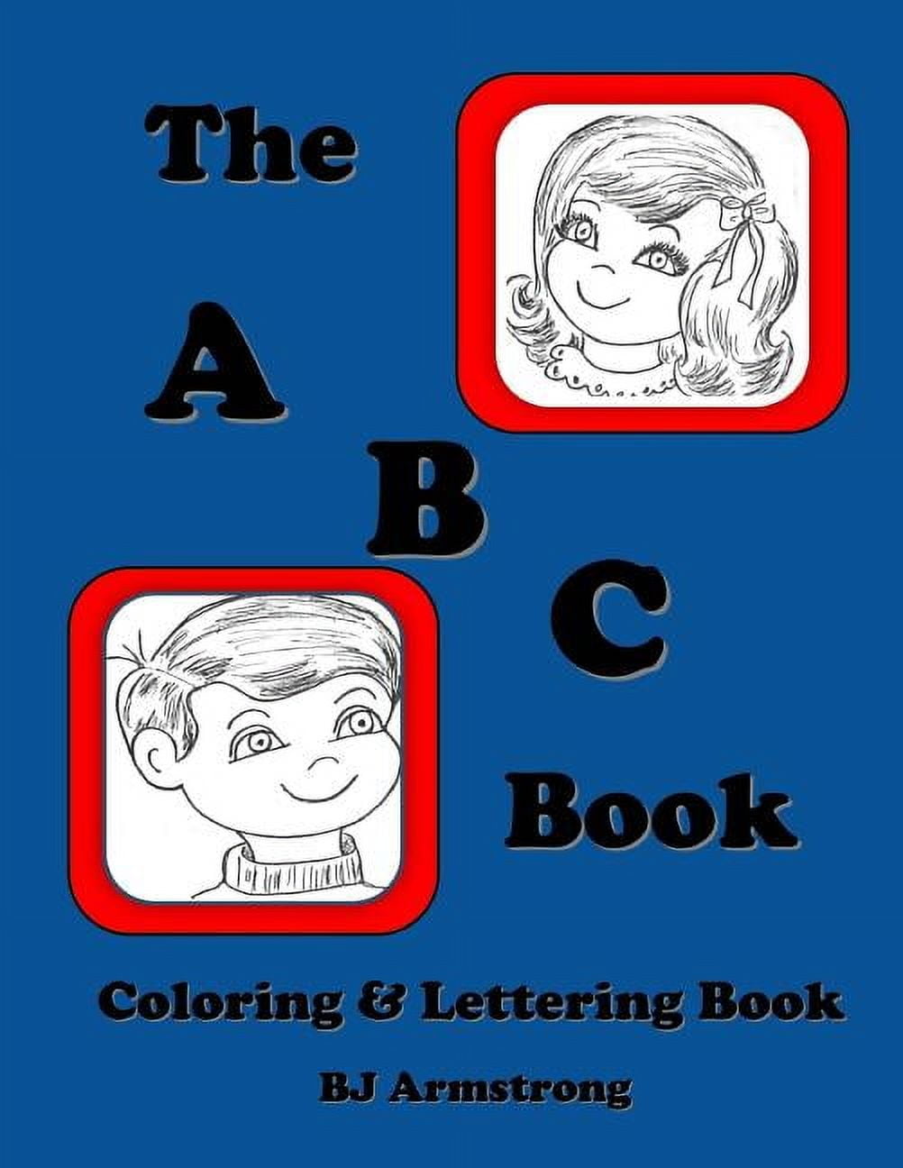 The A B C Book : Vintage Lettering Coloring Book (Paperback) - Walmart.com
