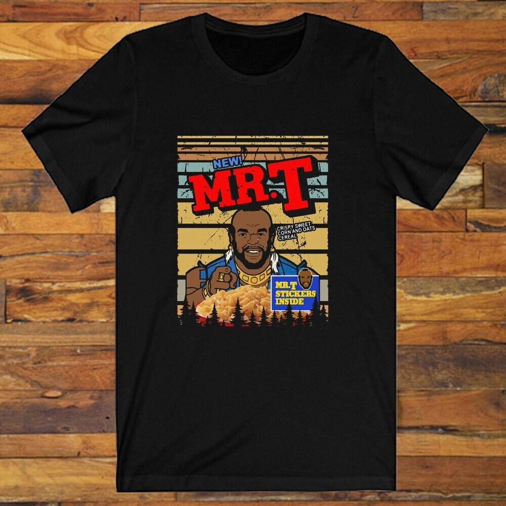The A-Team TV Show Graphic Shirt Mr. T Cereal Parody Tee - Walmart.com
