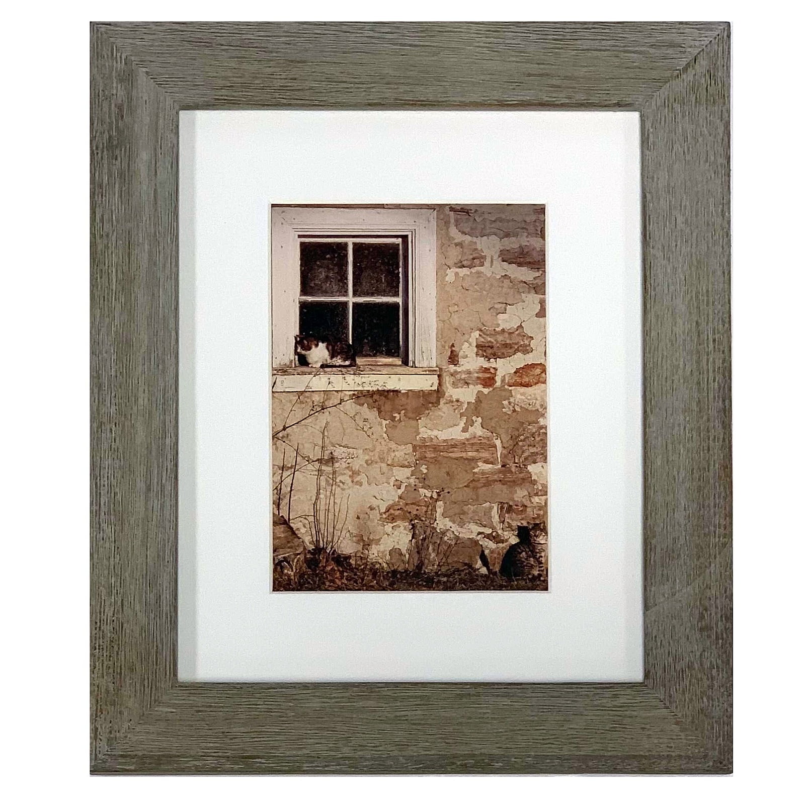 The ARCADIA COLLECTION Grey-Wash Wood Matted 8x10 5x7 from ARTCARE by ...